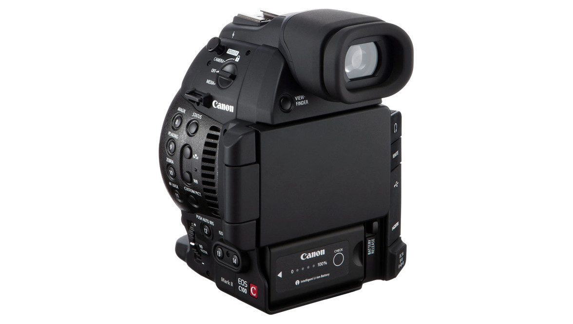 Canon Cinema EOS C100 MK II Camera and 18-80mm T4.4 Compact Servo Zoom ...