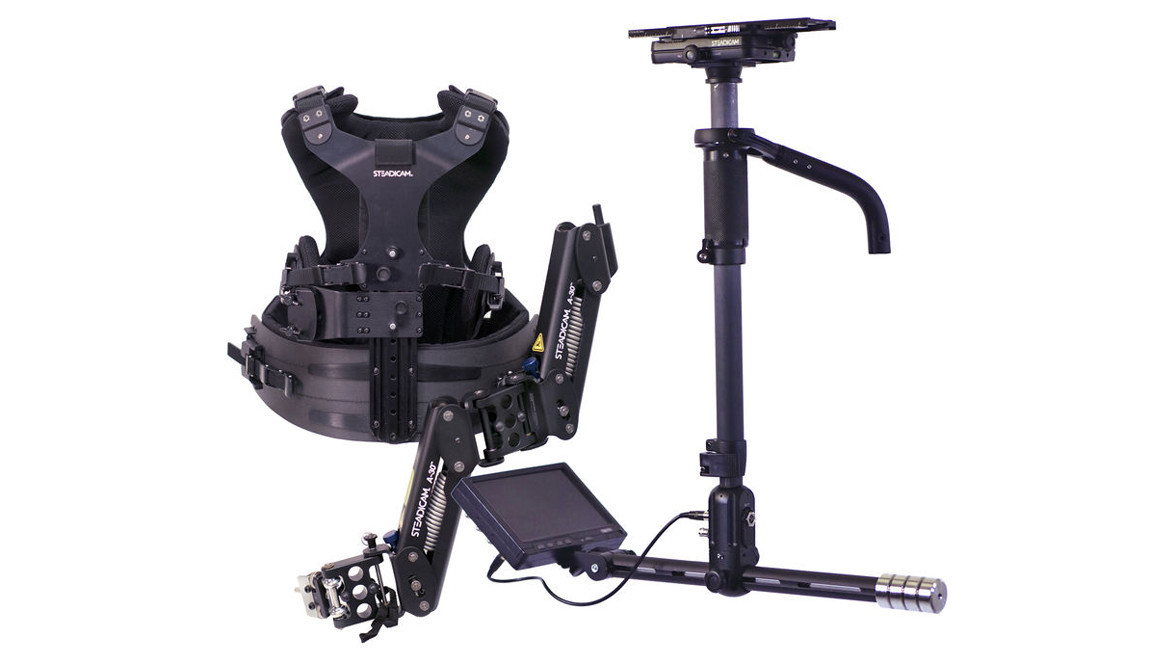 Steadicam AERO Sled with 7" Monitor + A-30 Arm + Zephyr Vest + Gold ...