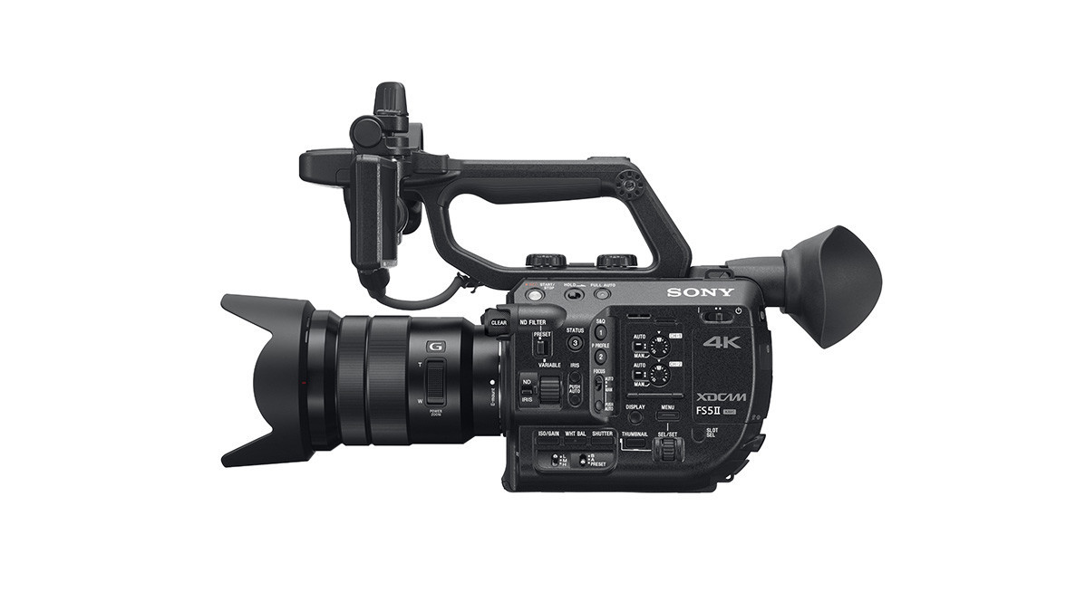 Sony PXW-FS5 II 4K Compact Camcorder with 18-105mm f/4 E-Mount Zoom ...
