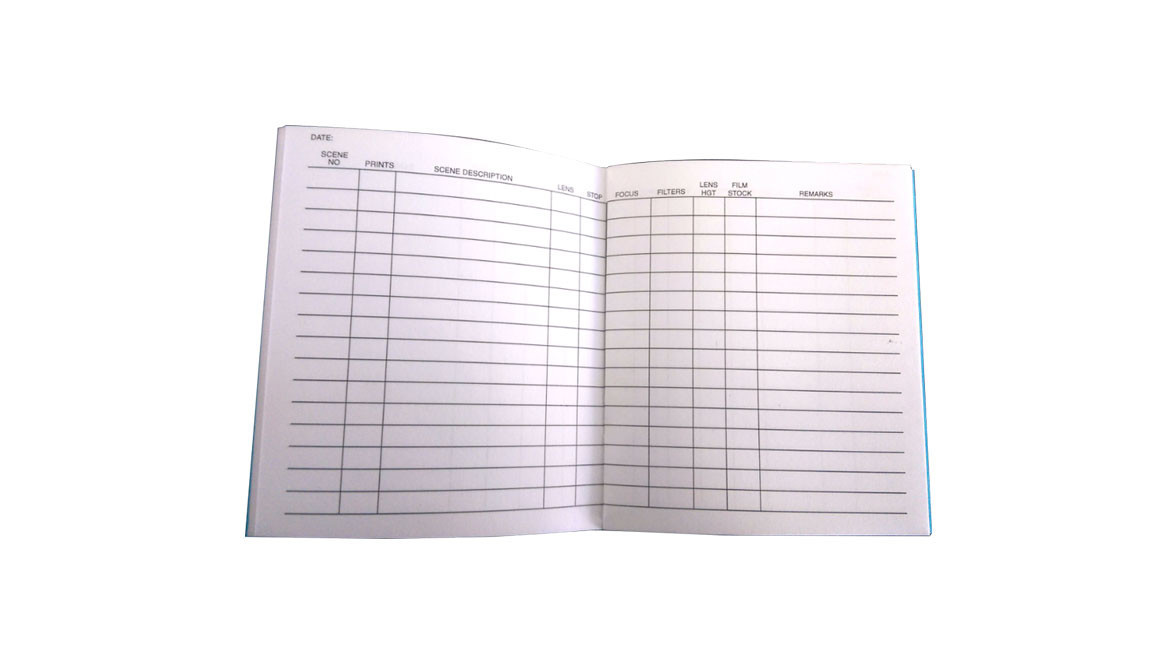 Camera Log Book - Red | Camera Operator / AC Tools | Expendables | Buy ...