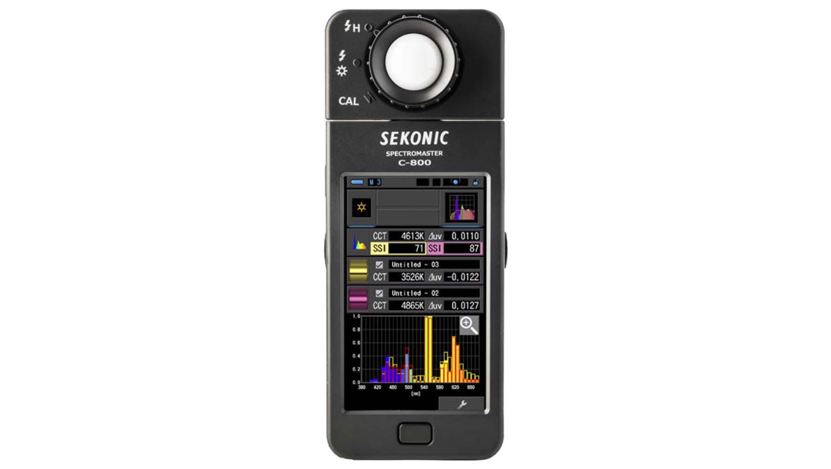 Sekonic C-800 SpectroMaster Full-Spectrum Color Meter | Camera Operator ...