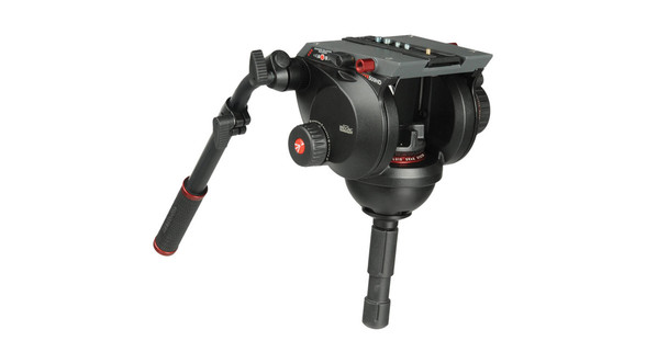 Manfrotto 509HD/536K Video Head & Carbon Fiber Tripod System - 100mm ...